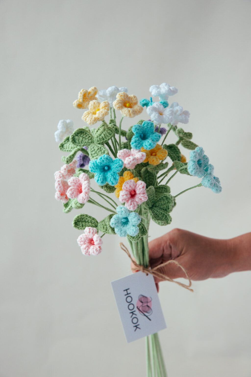 Colorful Wood Sorrel Flower Bouquet Kit – with PDF pattern - Hookok