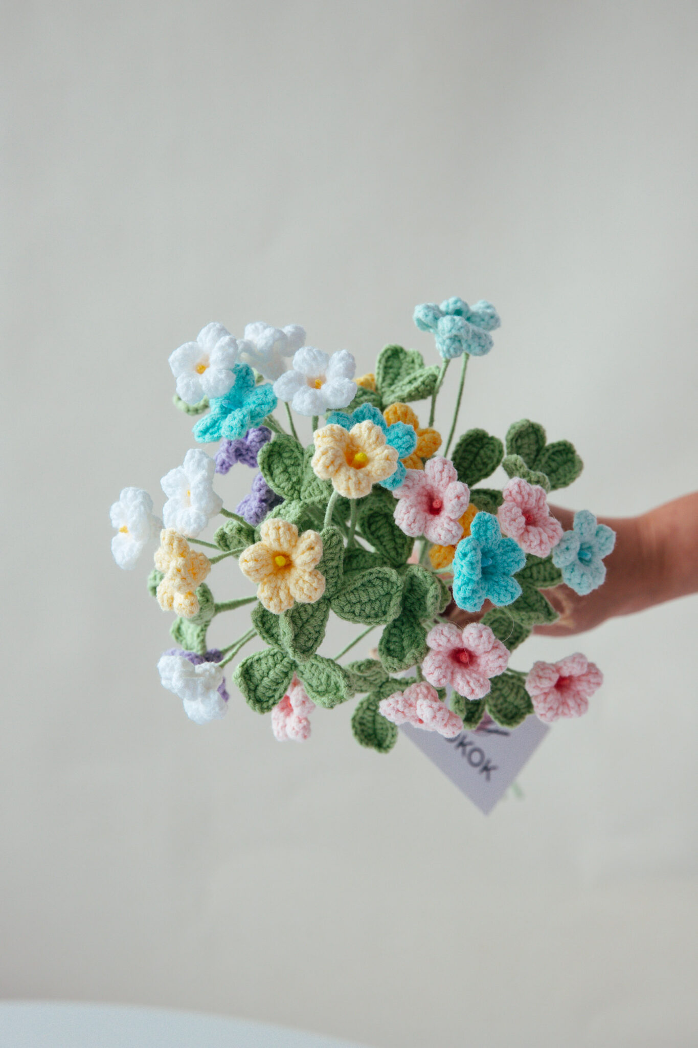 Colorful Wood Sorrel Flower Bouquet Kit – with PDF pattern - Hookok