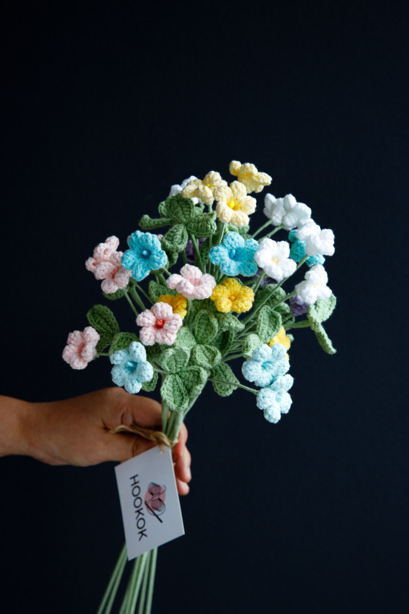Colorful Wood Sorrel Flower Bouquet Kit – with PDF pattern - Hookok