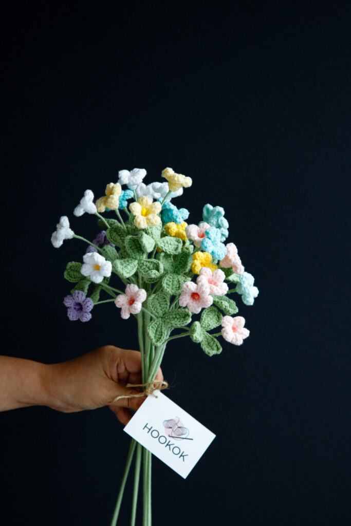 Colorful Wood Sorrel Flower Bouquet Kit – with PDF pattern - Hookok