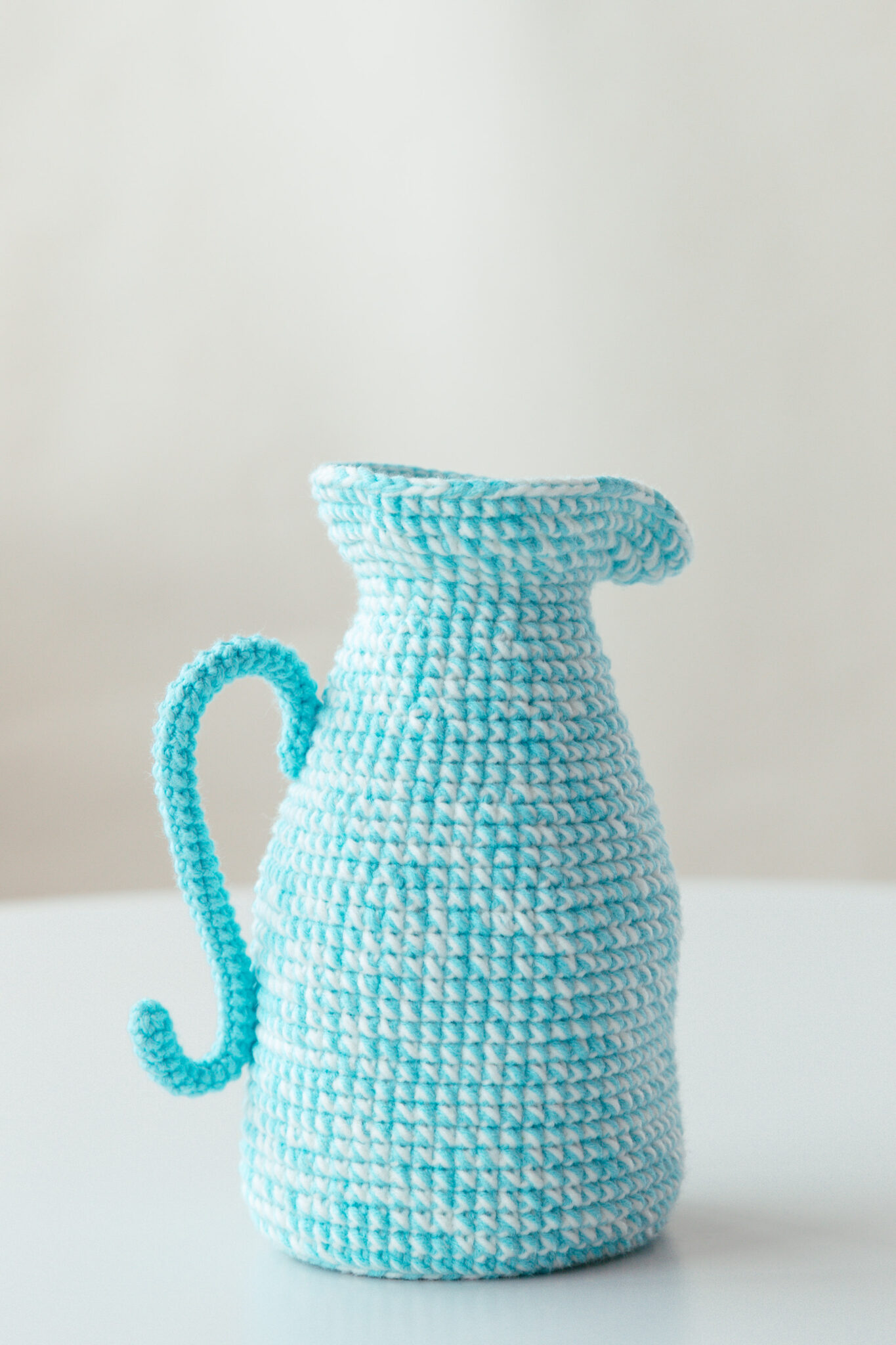 PDF Pattern- Crochet Vase with Single Handle - Hookok