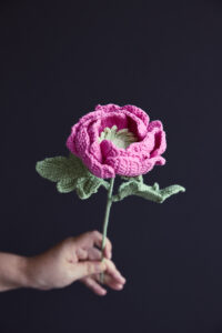 PDF Pattern - Crochet Ranunculus (Afghan Stitch) - Hookok