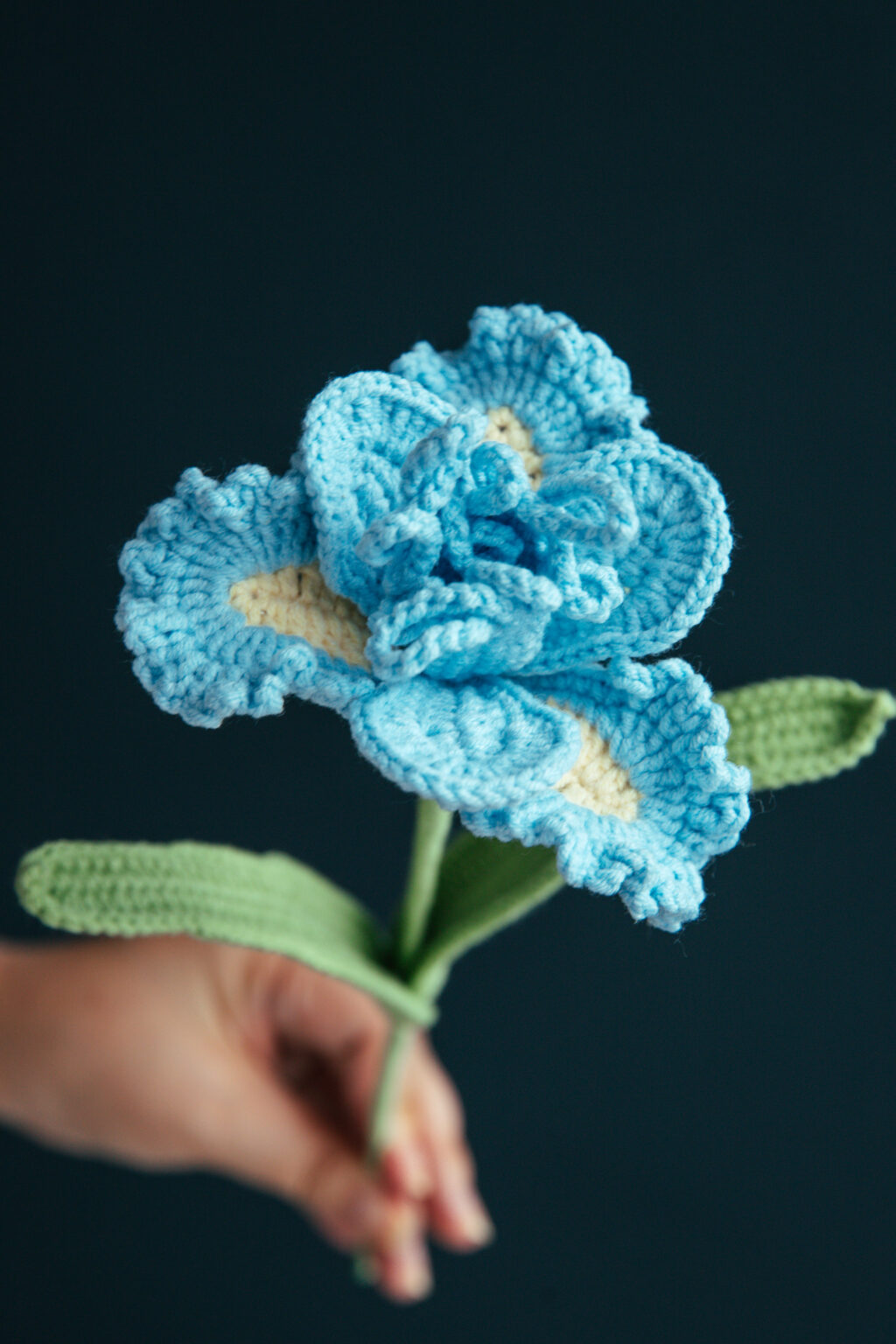 PDF Pattern - Crochet Iris Flower - Hookok