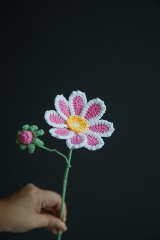 PDF Pattern - Crochet Bicolor Gesang Flower - Hookok