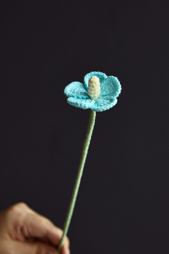 PDF Pattern - Crochet Violet Flower - Hookok