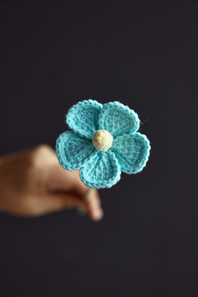 PDF Pattern - Crochet Violet Flower - Hookok