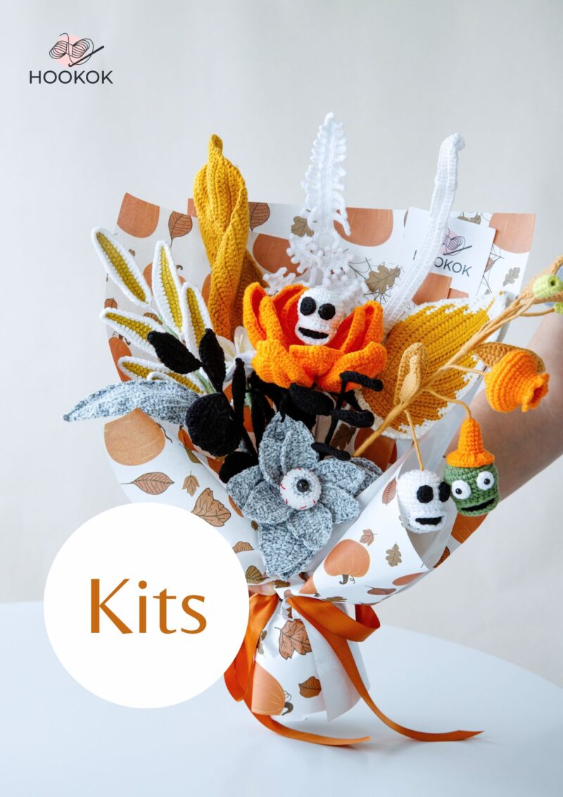 Halloween "Evil Eye" Bouquet Kit - with PDF pattern - Hookok