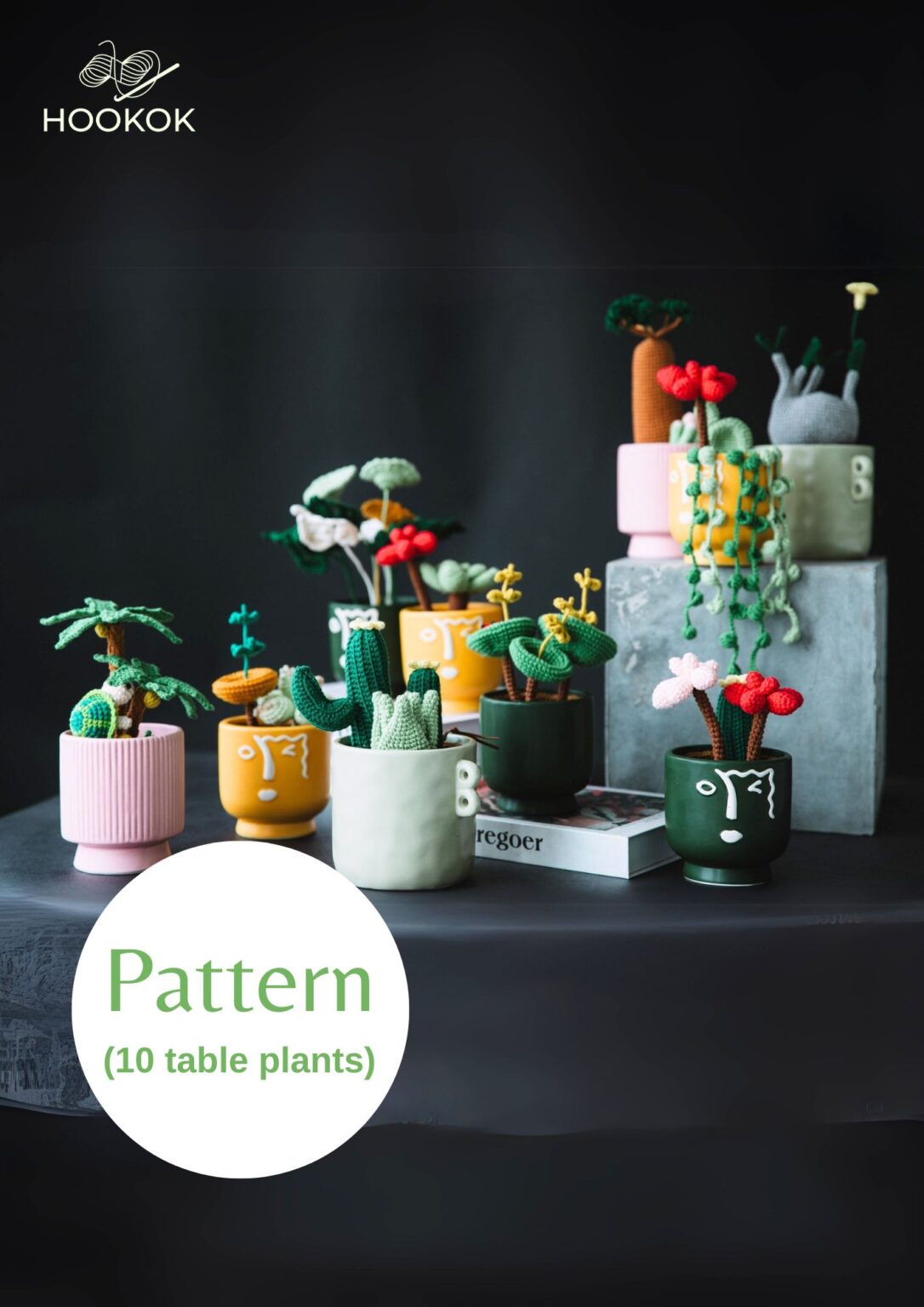 PDF Pattern- Crochet Table Plant - Hookok