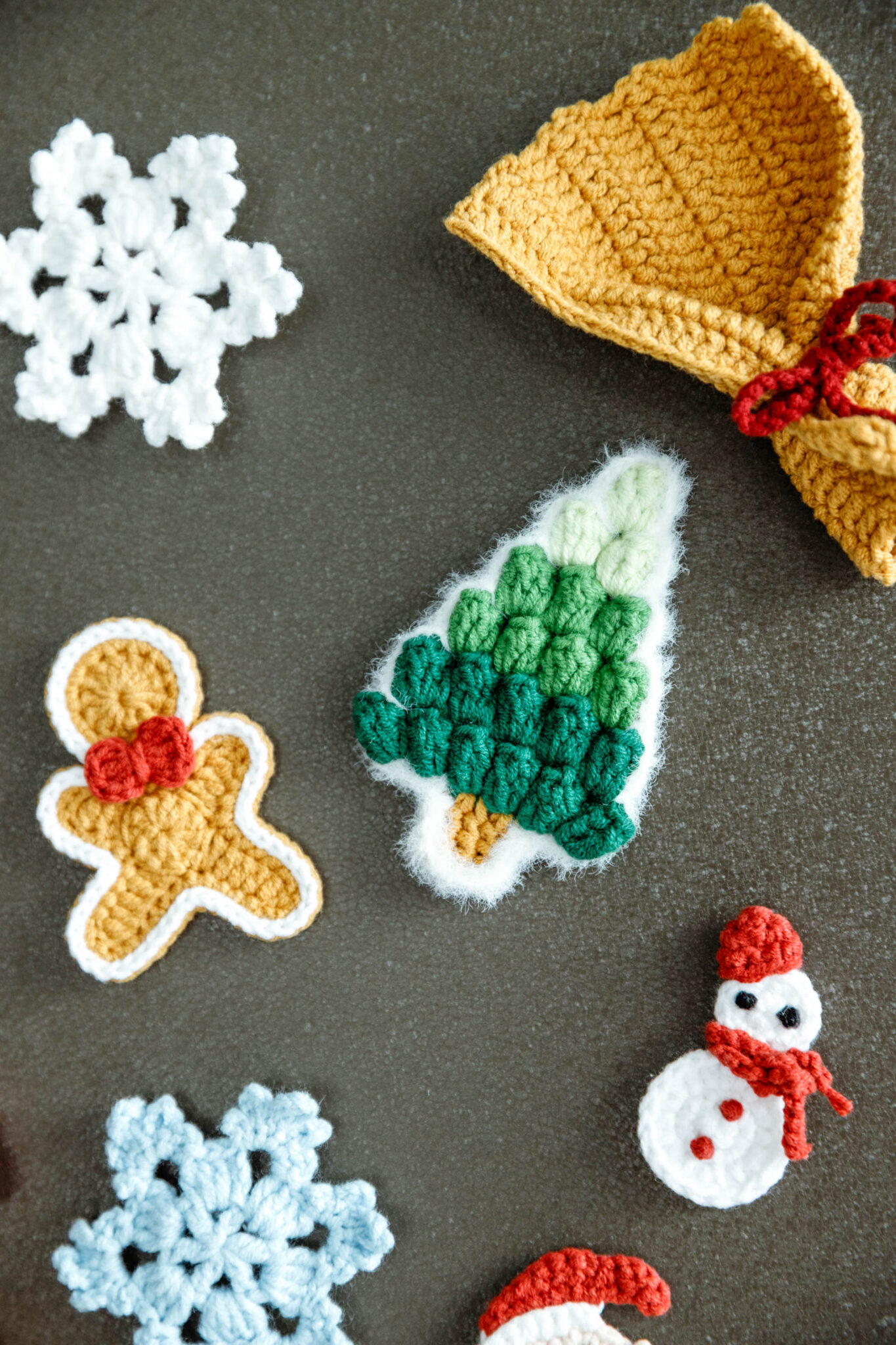 Crochet Christmas Fridge Magnet Kit – with PDF pattern - Hookok