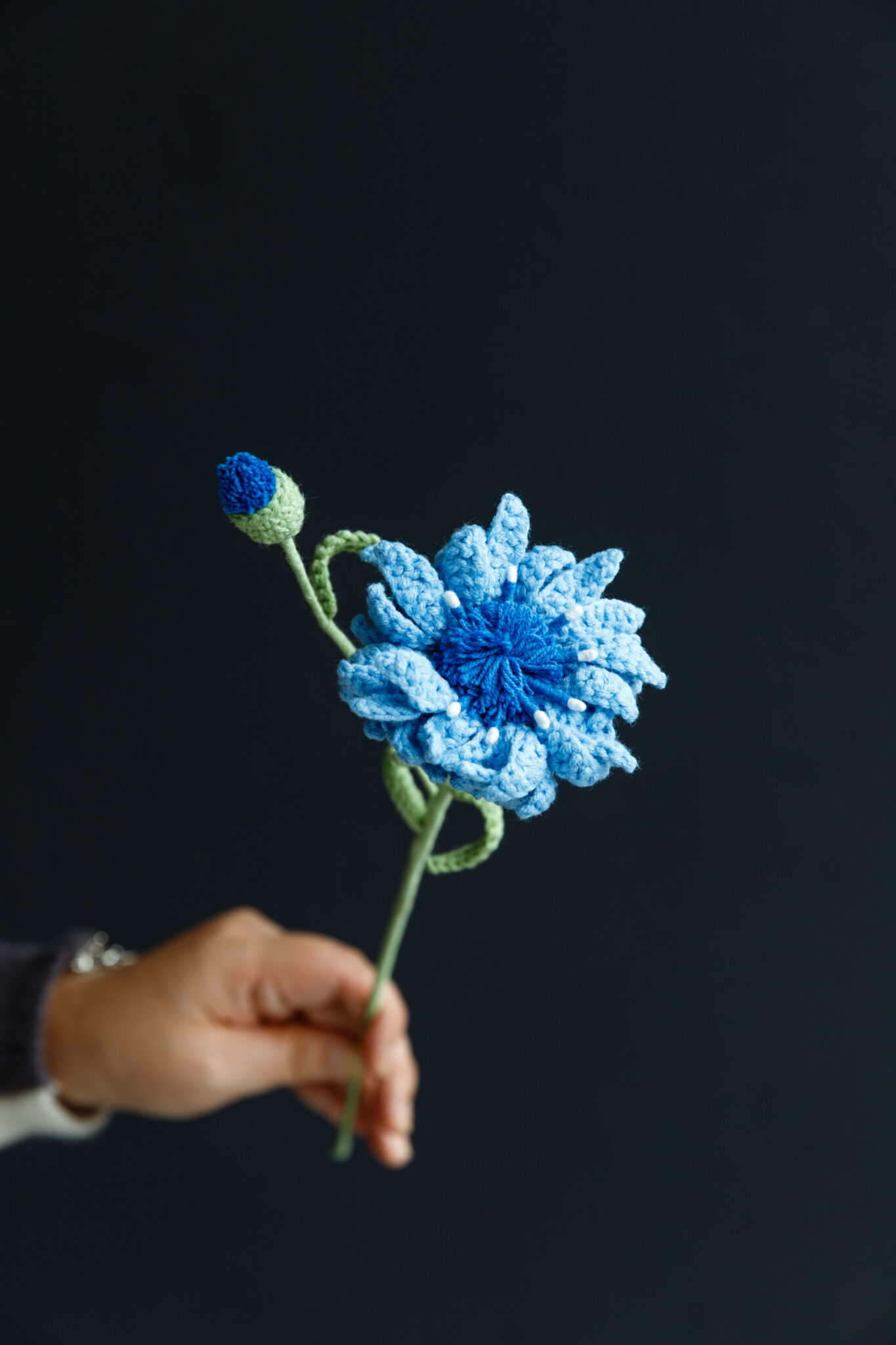 PDF Pattern - Crochet Cornflower - Hookok