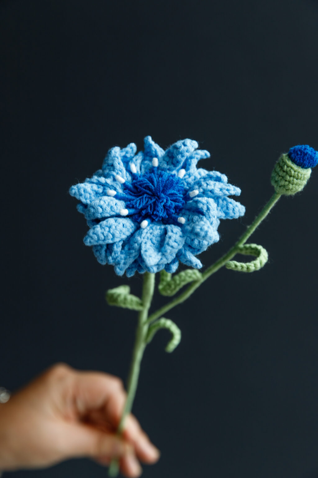 PDF Pattern - Crochet Cornflower - Hookok