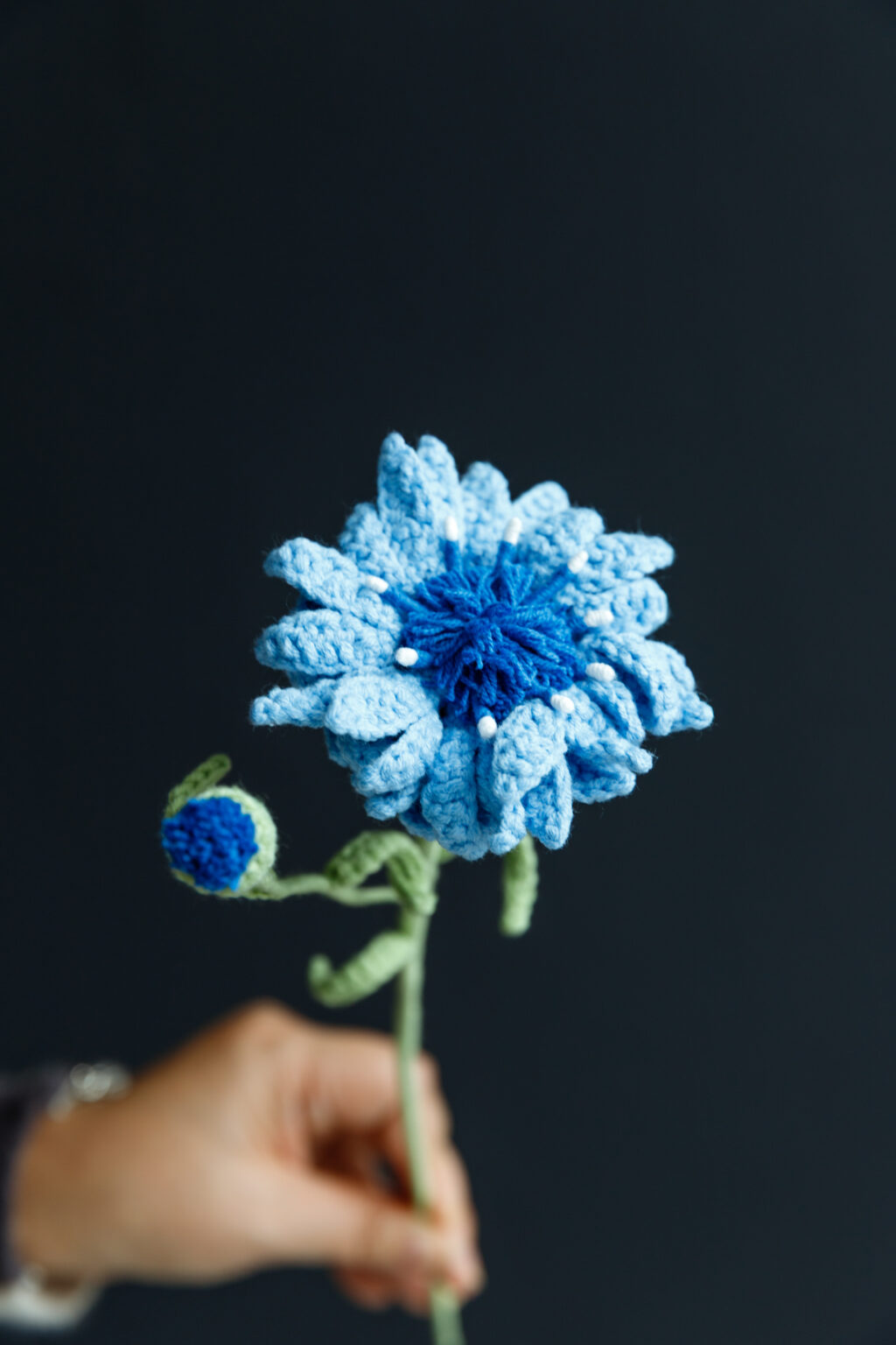 PDF Pattern - Crochet Cornflower - Hookok