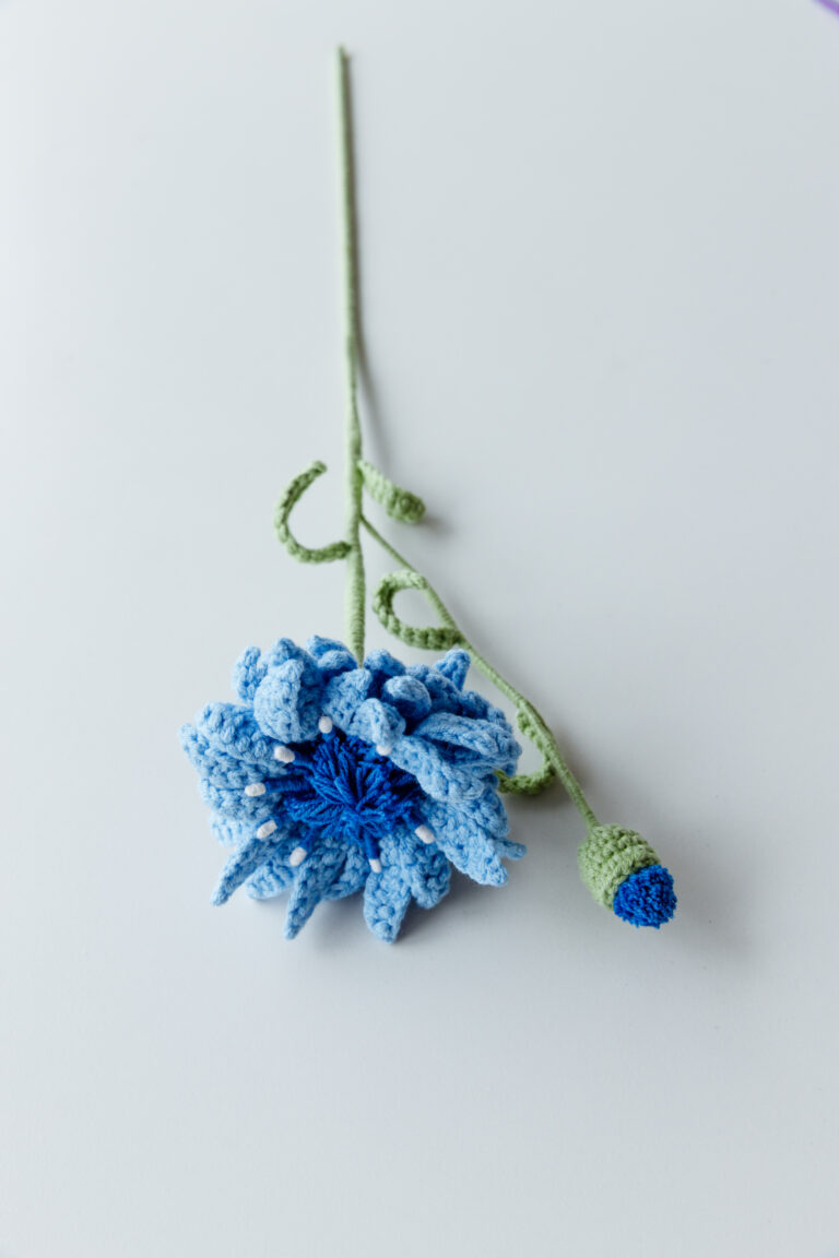 PDF Pattern - Crochet Cornflower - Hookok