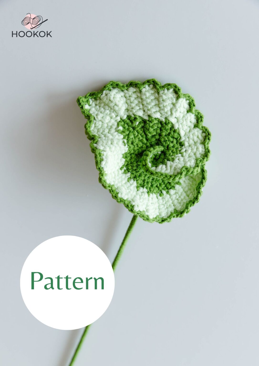PDF Pattern- Crochet Begonia 'Escargot' - Hookok